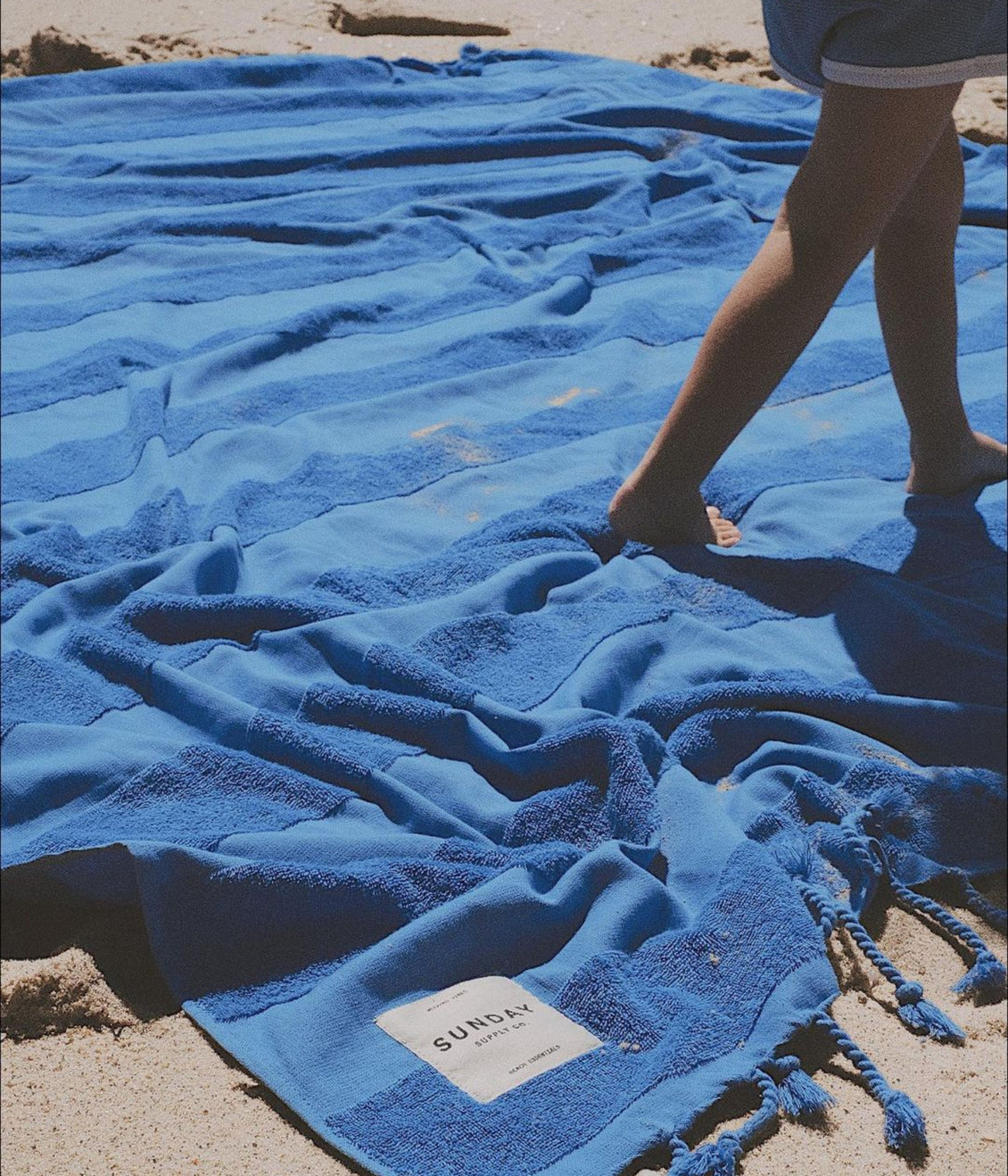 Large Pacific Beach & Picnic Blanket | 100% Lightweight Cotton Towel ...