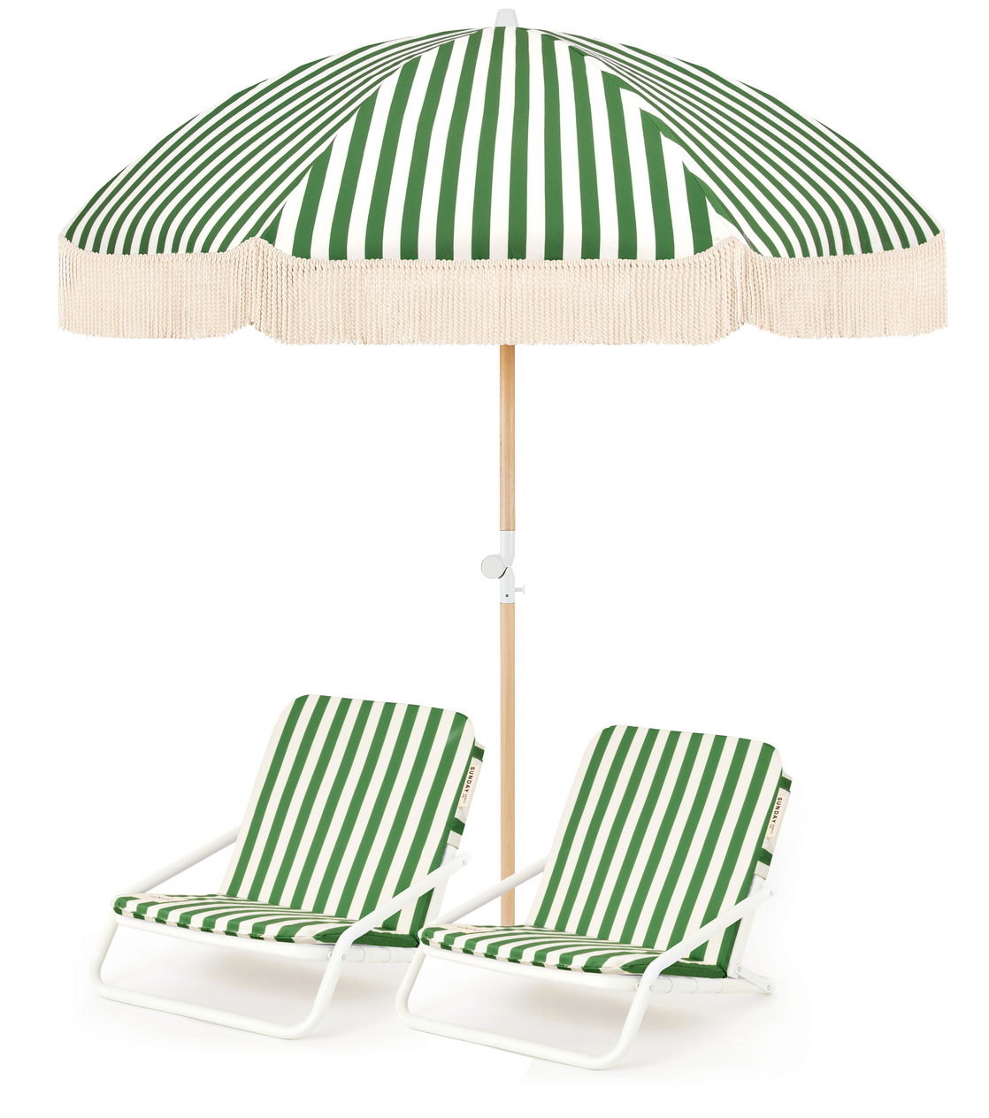 Vista Beach Umbrella & Beach Chair Set | Sunday Supply Co.