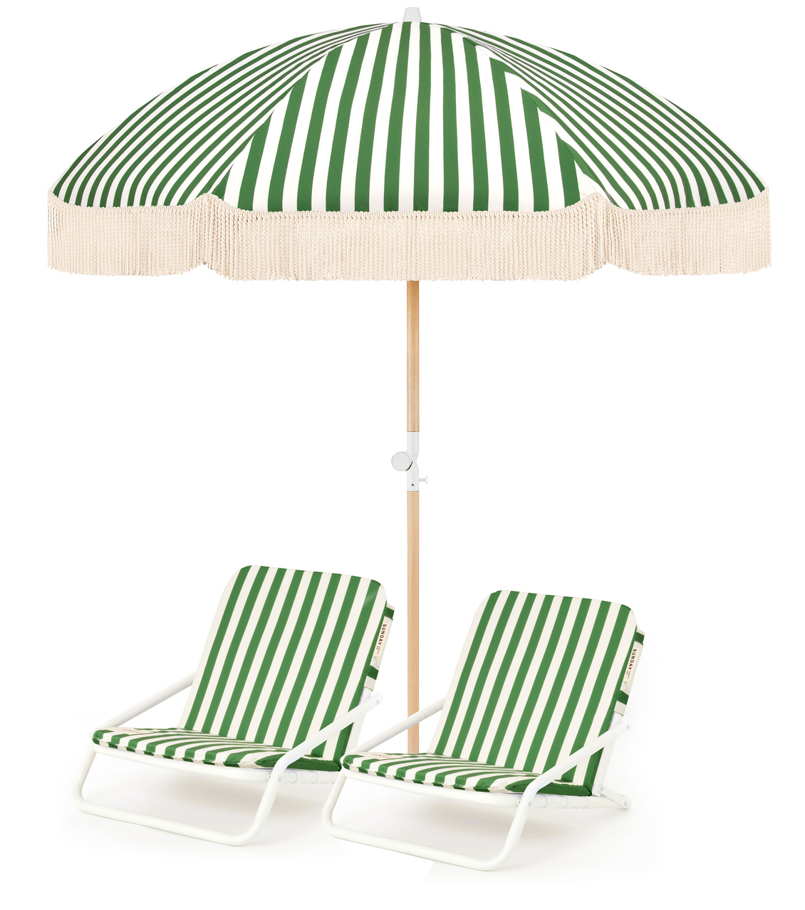 Vista Beach Umbrella & Beach Chair Set | Sunday Supply Co.
