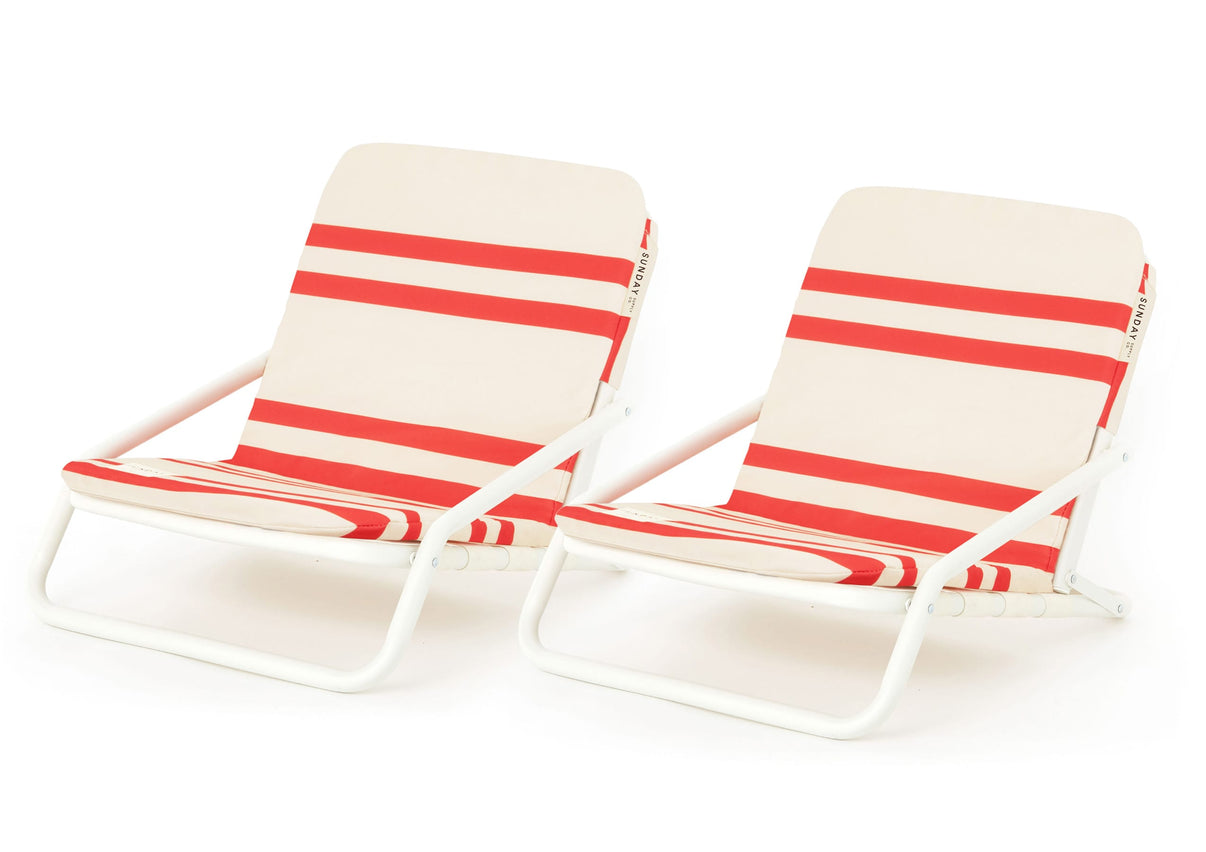 Rio Stripe Beach Chair Set | Sunday Supply Co.