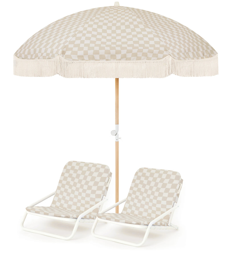Folding Beach Chair with Umbrella Australia | Buy Cosy Beach Sets ...